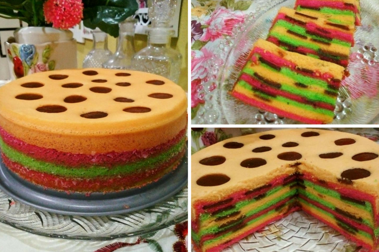 Resipi Kek Span Pandan Gebu & Sangat Mudah Buat.