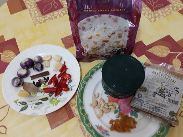 Resipi Nasi Briyani Udang Paling Sedap, Mudah & Tak Guna Banyak Bahan.