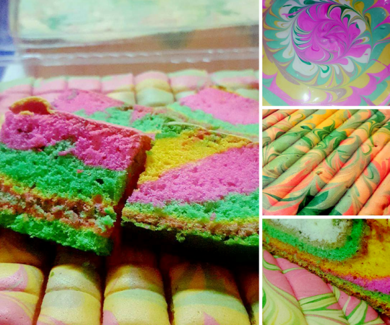 Resipi Kek Marble Moist Sedap Guna Sukatan Cawan
