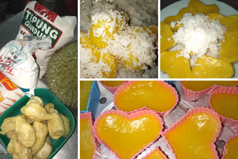 Kuih Kaswi Versi Durian Guling, Lembut Bergetar Jiwa. Sedap Sangat!