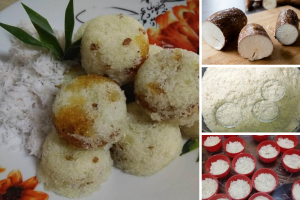 Cara Masak Putu Halba Sedap Guna Acuan Lompang.