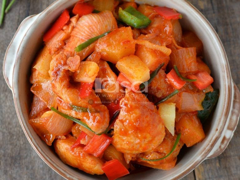 Resipi Ayam Percik Putih Paling Mudah. Pakai Santan Kotak Pun Boleh.