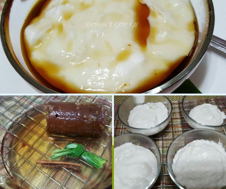 Kuih Kaswi Goyang Manja Lembut Makan Bersama Kelapa Parut