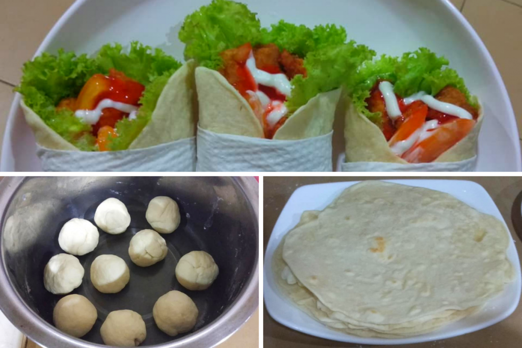 Cara Buat Homemade Chicken Wraps Yang Sedap & Mudah.