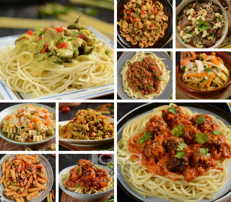 10 Menu Pasta Cita Rasa Malaysia Boleh Cuba Untuk Rumah Terbuka.