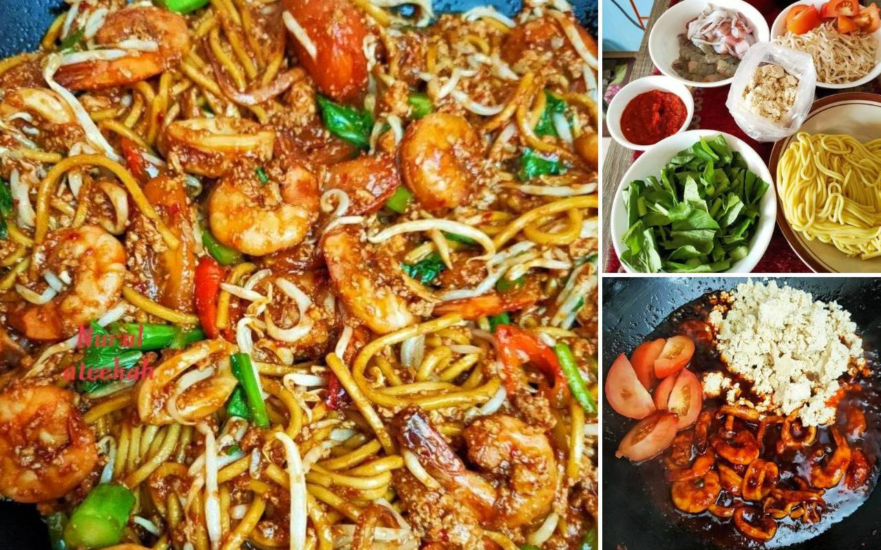 Resipi Mi Goreng Basah Tauhu Hancur. Sangat Sedap & Tak Guna Telur