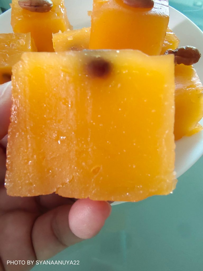 Cara Buat Kuih Seri Muka Guna Acuan Lompang.