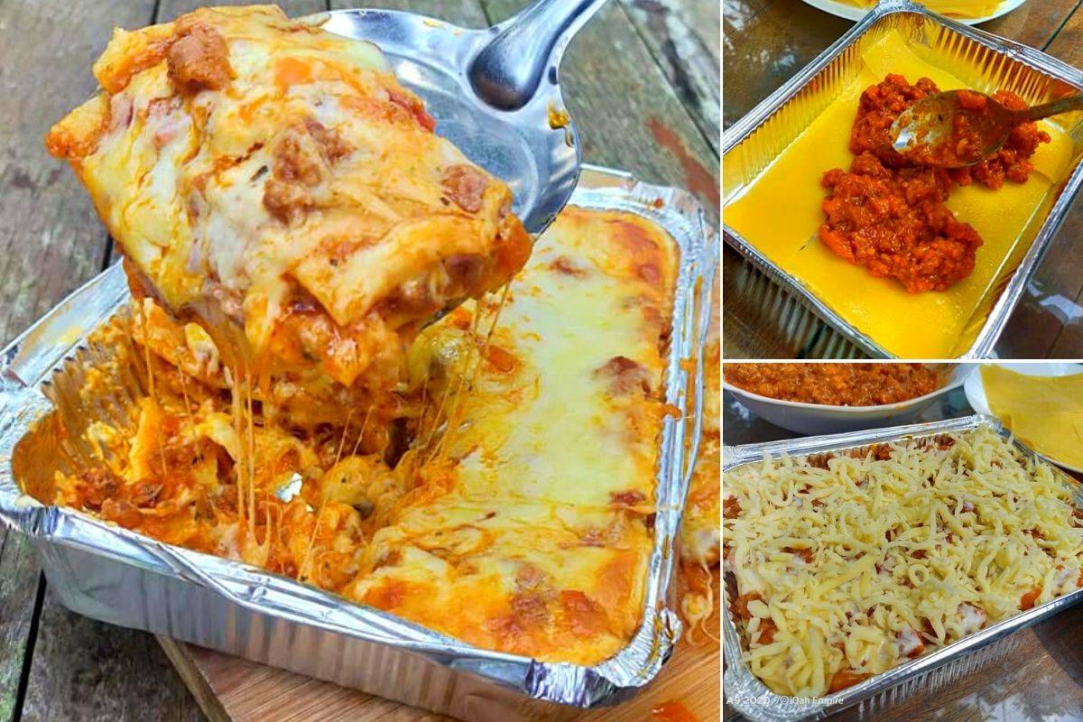 Resipi Lasagna Sedap Tanpa Guna Sos Segera, Mudah Je Cara Buatnya