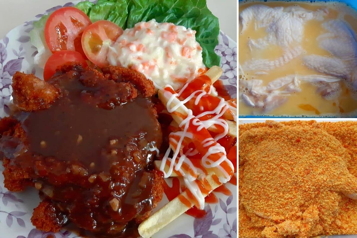 Cara Masak Chicken Chop Yang Garing, Sedap & Kurang Berminyak