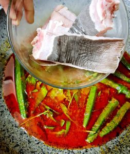 Rasa Pedas Pahit Manja Ikan Gerut Masak Lemak Cili Api Campur Peria