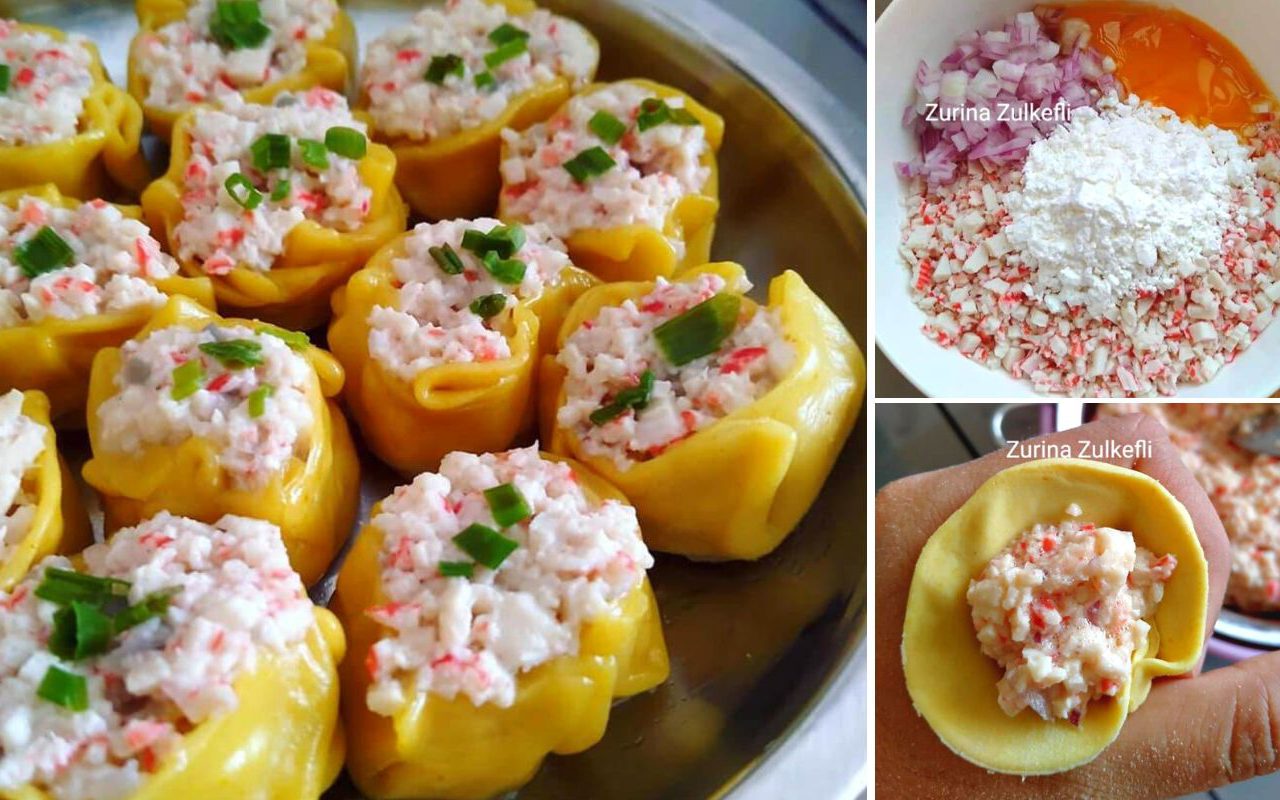 Buat Sendiri Kulit & Inti. Resipi Dimsum Filet Ketam Ni Memang Puas Hati