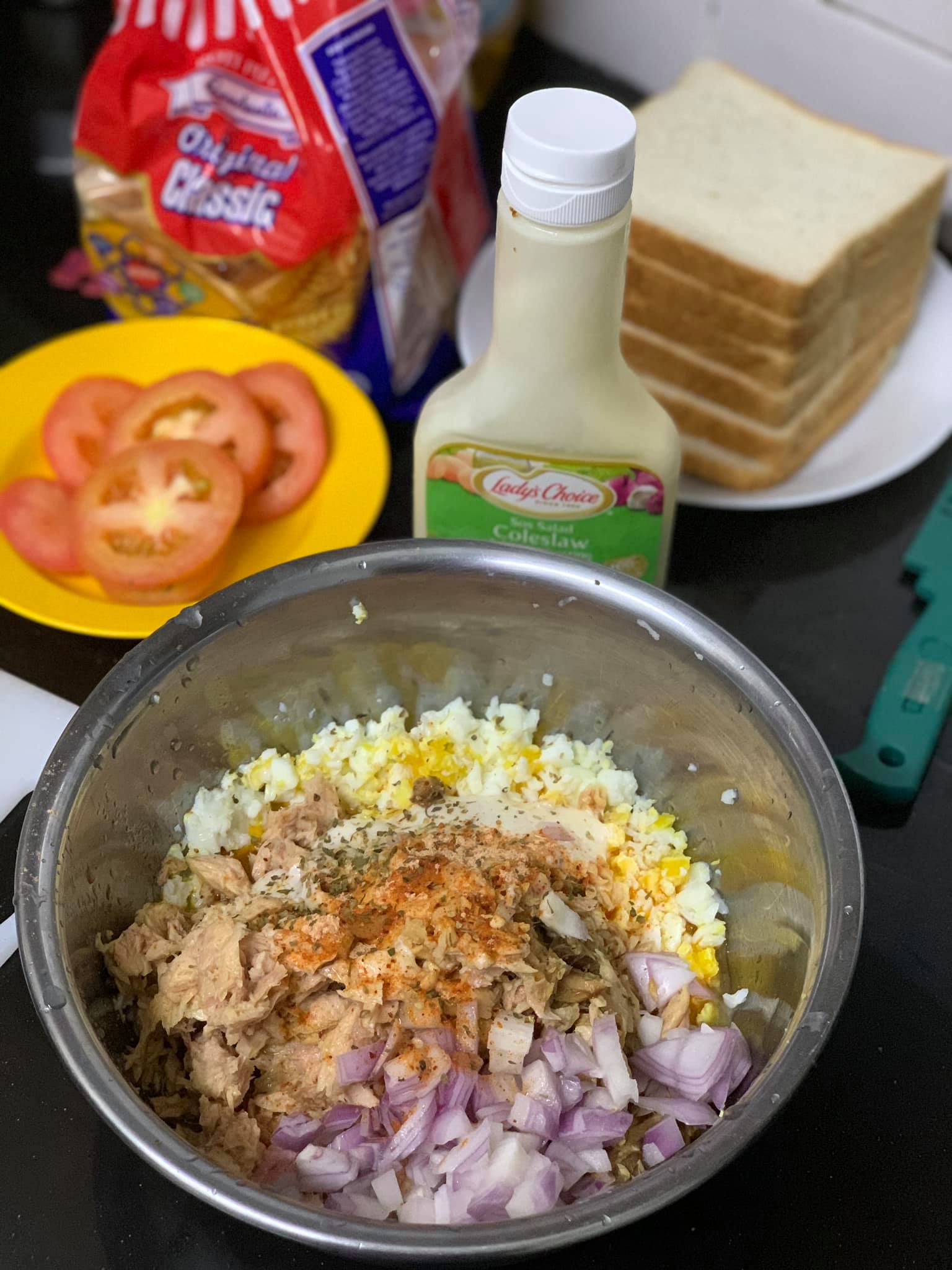 Sandwich Tuna Telur Mayo, Confirm Tak Jemu Makan