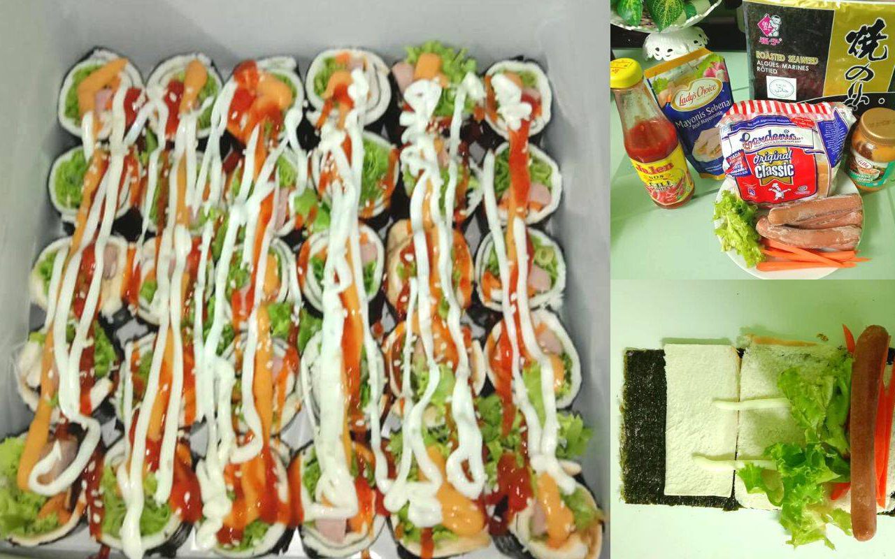 Menu Kreatif & Jimat, Guna Roti Jadi Sushi Sandwich