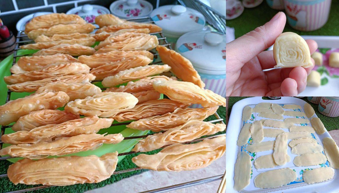 Tip & Cara Buat Kuih Tiram Yang Rangup, Cantik Lapisannya