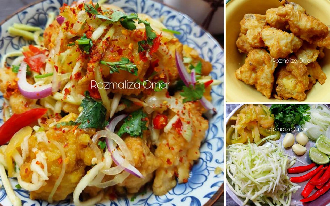 Cara Membuat Somtam Ayam Goreng Yang Sangat-Sangat Sedap