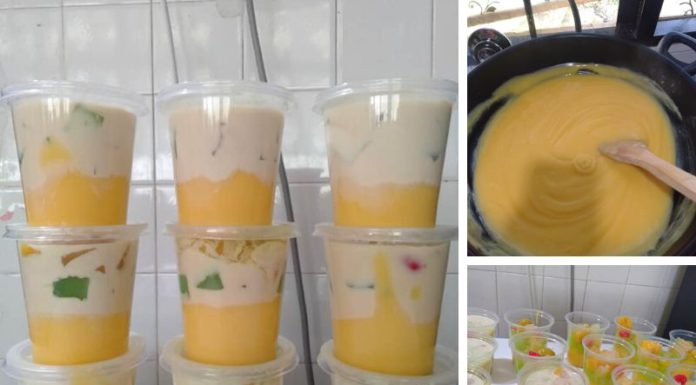 Buat Puding Susu Nata De Coco Guna Sukatan Cawan Gerenti Menjadi