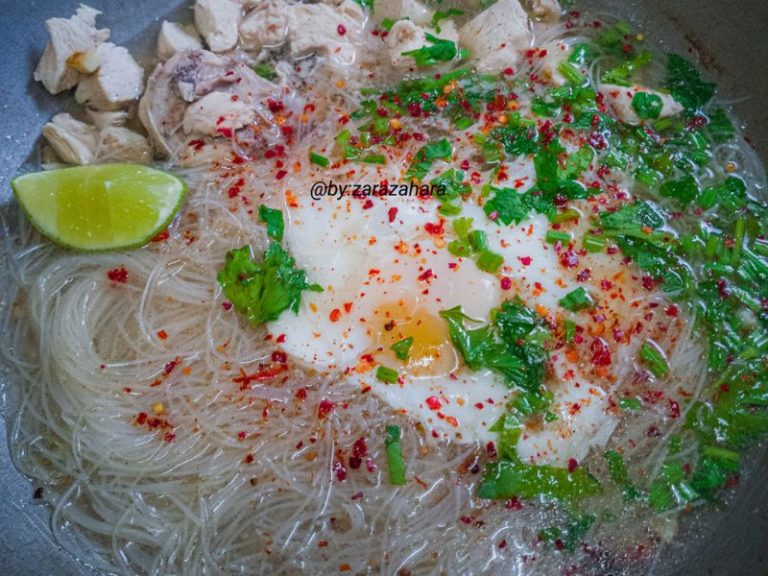 Resipi Bihun Sup Ayam Paling Mudah & Sedap.
