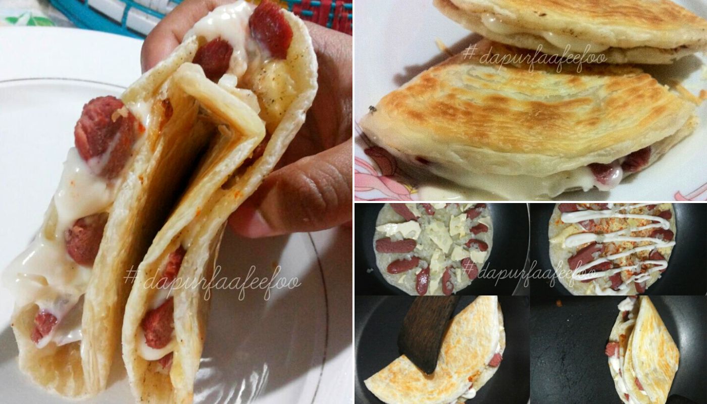 Sedap! Buat Sendiri Homemade Onion Cheese Paratha Ala Hot n Roll