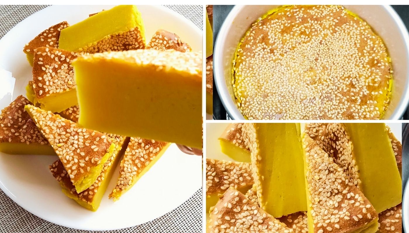 Bingka labu Guna Air Fryer, Mudah Dan Cepat