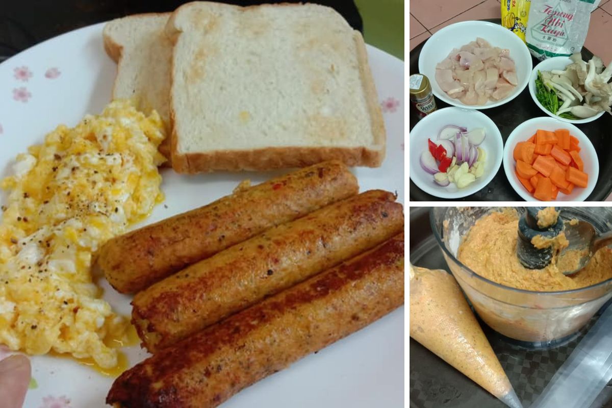 Sosej Homemade, Campuran Sayur-Sayuran &Tanpa Bahan Pengawet