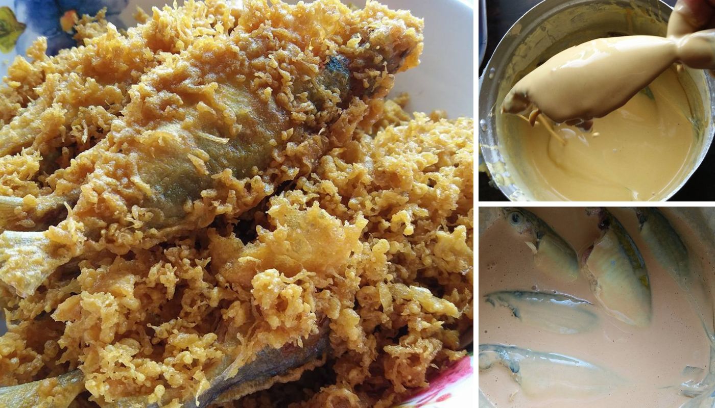 Ikan Celup Tepung, Resipi Gerenti Rangup Dan Cantik Kerak Tepungnya