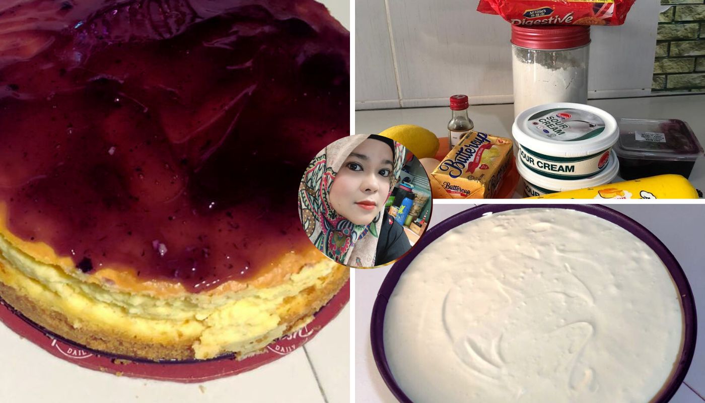 Kek New York Cheese Ala Secret Recipe, Buat Sendiri Lagi Jimat