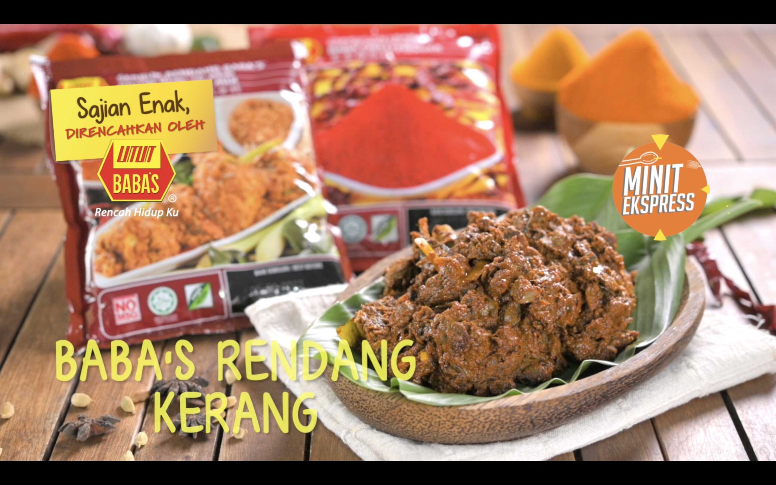 Resipi BABA’S Rendang Kerang | Minit Express