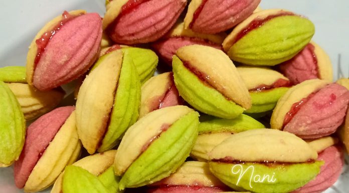 Resipi German Cookies. Biskut Raya Paling Mudah, Guna 5 Bahan Je.