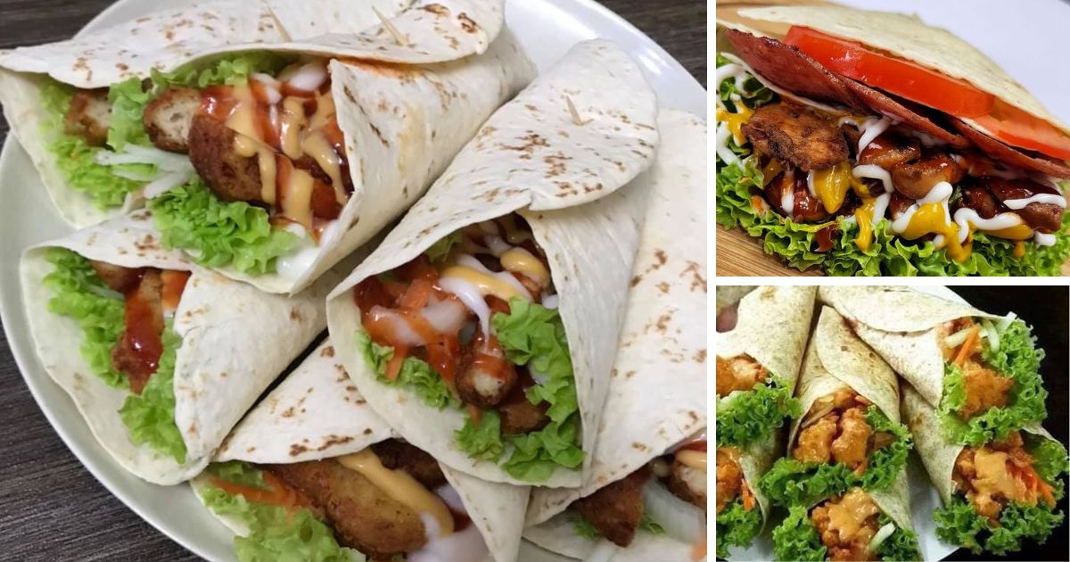 5 Koleksi Resipi Home Made Chicken Wrap. Letak Inti Padat-padat Baru ...