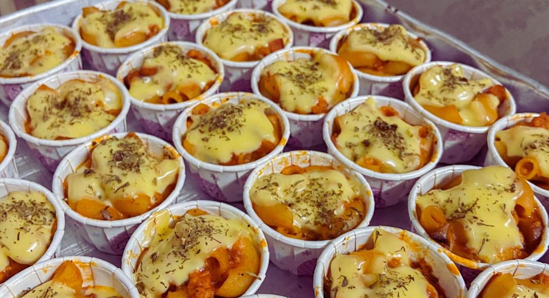 Mini Makaroni Bakar. Bubuh Dalam Cawan Lebih Memudahkan
