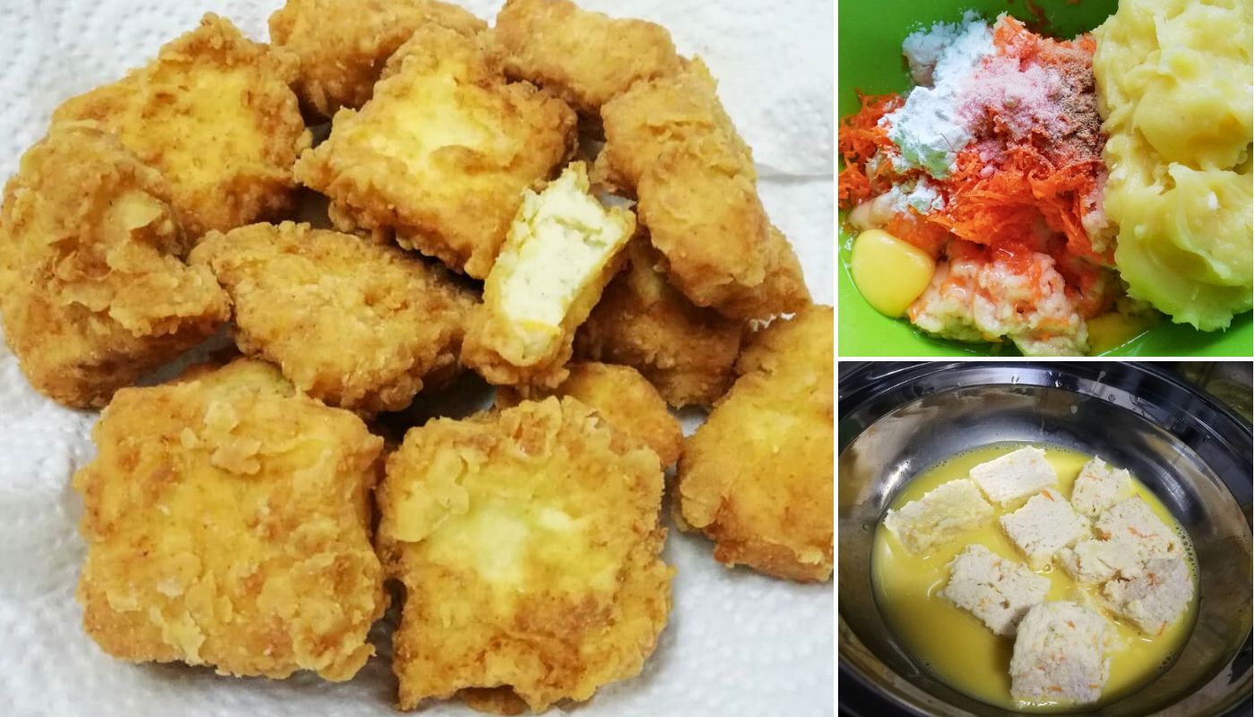 Cara Buat Nugget Ayam Kentang Crispy Sedap Guna Bahan Berkhasiat