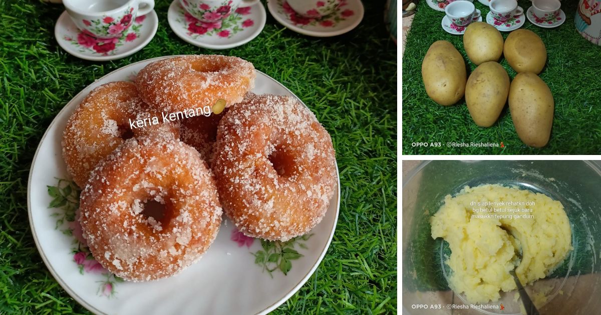 Resipi Kuih Keria Kentang, Kudapan Pagi Untuk Anak-anak. Manis-manis ...