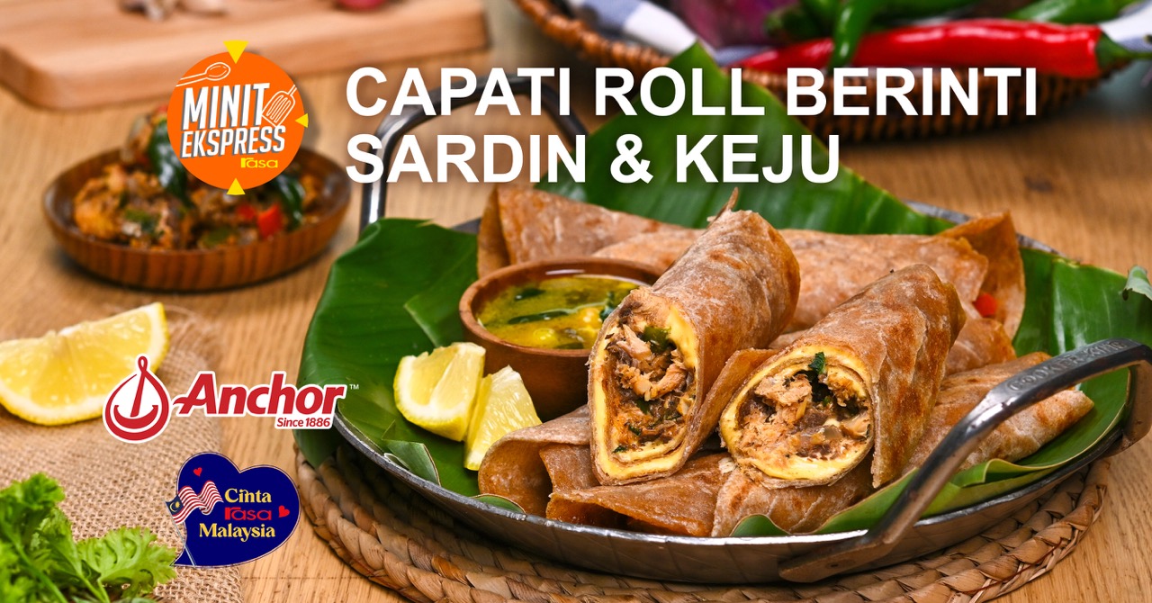 Capati Roll Berinti Sardine & Keju