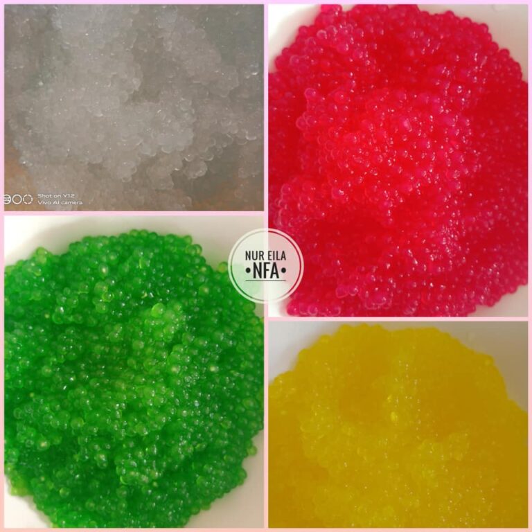 Sagu Gula Melaka Sedap,Buat Begini Barulah Warna Tak Turun Dalam Susu