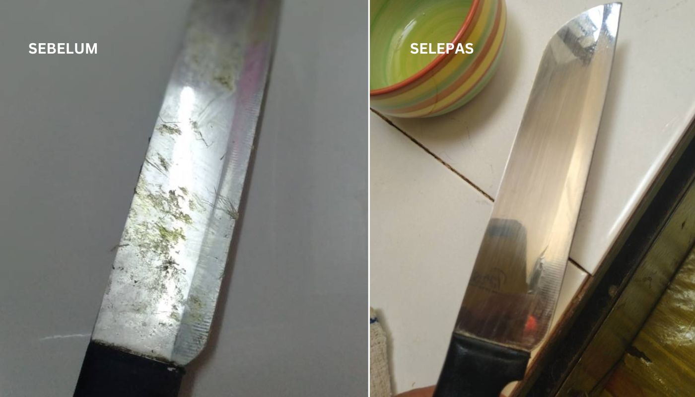 Tip Mudah Hilangkan Getah Nangka & Pisang Muda Pada Pisau