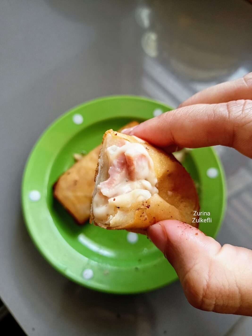 Cara Buat Kuih Seri Muka Guna Acuan Lompang.