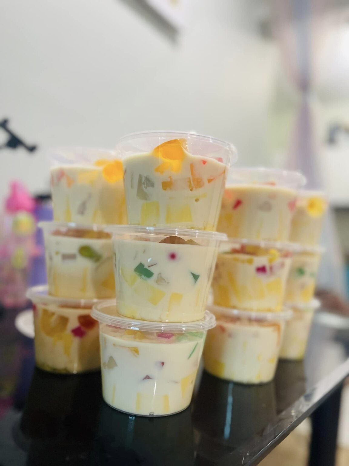 Resipi Puding Cocktail Kastard Mudah, Sesuai Untuk Jamuan