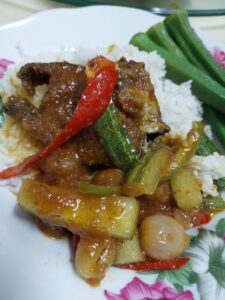 Rasa Pedas Pahit Manja Ikan Gerut Masak Lemak Cili Api Campur Peria