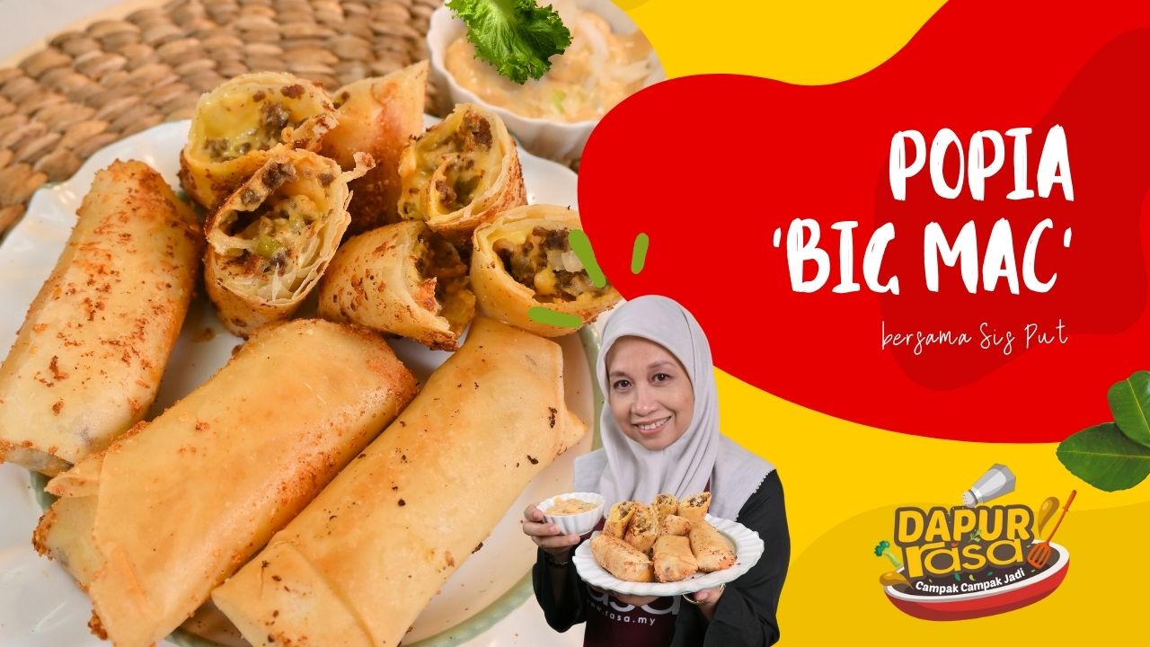Resipi Popia 'Big Mac' Viral, Memang Sedap!