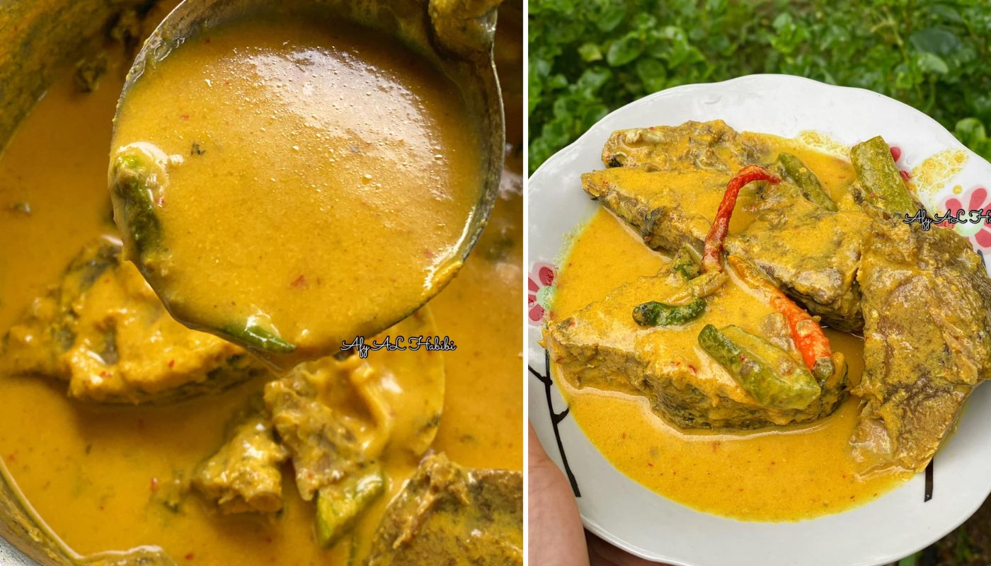 Cara Buat Gulai Kuning Lengkuas Ikan Aya Yang Sedap, Pekat Macam Mak ...