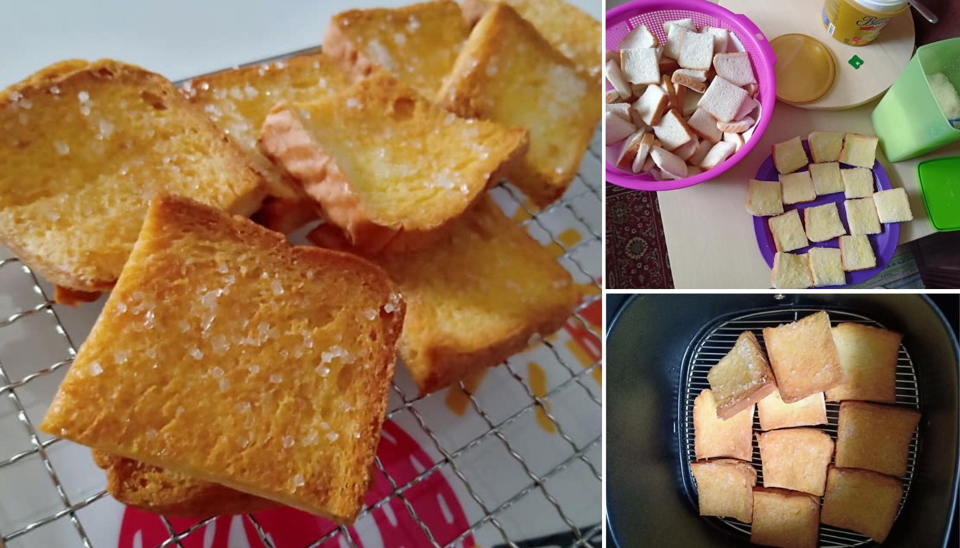 Tak Perlu Beli, Buat Sendiri Biskut Roti Gula. Caranya Senang Sangat