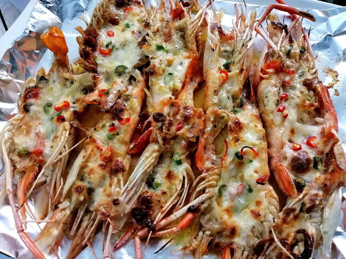 Resipi Garlic Butter Cheese Prawn Paling Mudah, Masak Guna Air Fryer Je