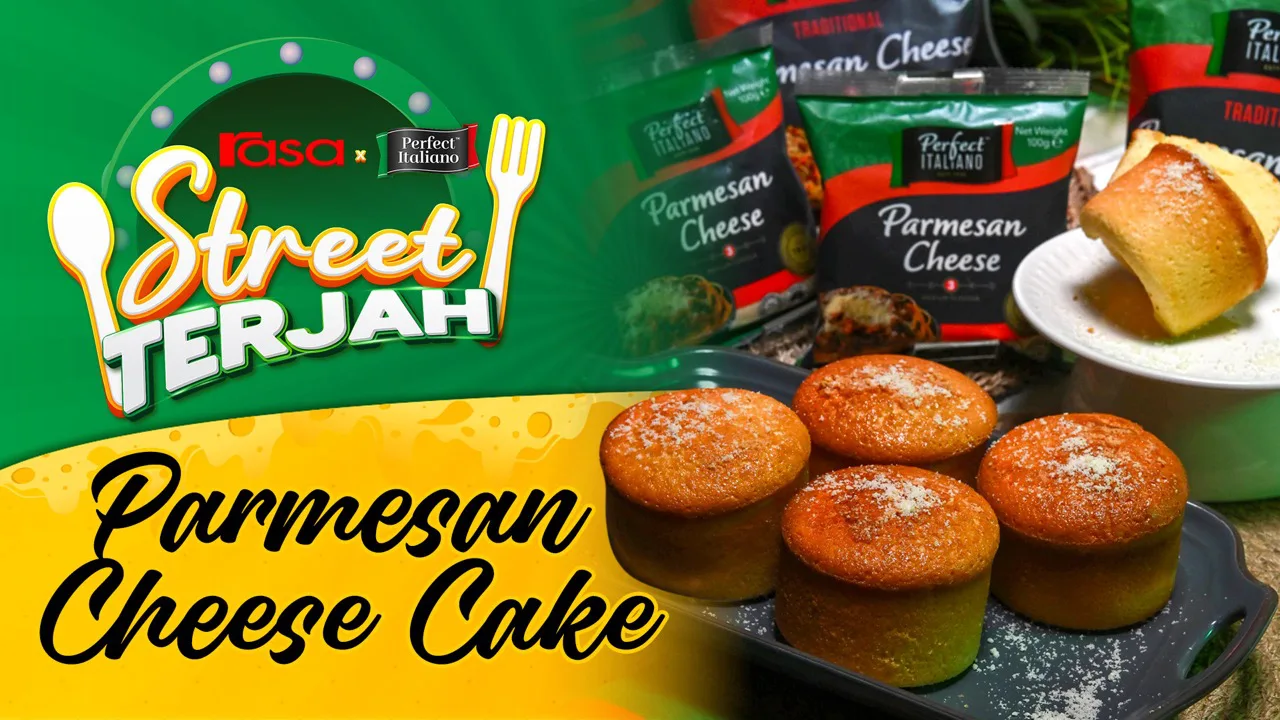 Resipi Parmesan Cheese Cake | Rasa x Perfect Italiano Street Terjah