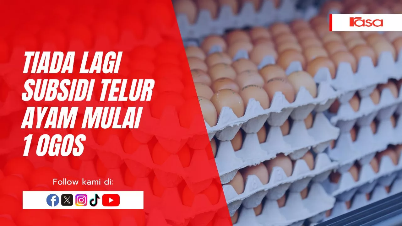 Tiada Lagi Subsidi Telur Mulai 1 Ogos