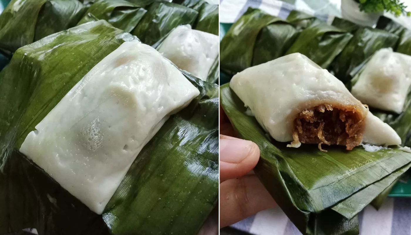 Cara Buat Kuih Tepung Bungkus, Ikut Resipi Orang Lama. Inti Balut ...