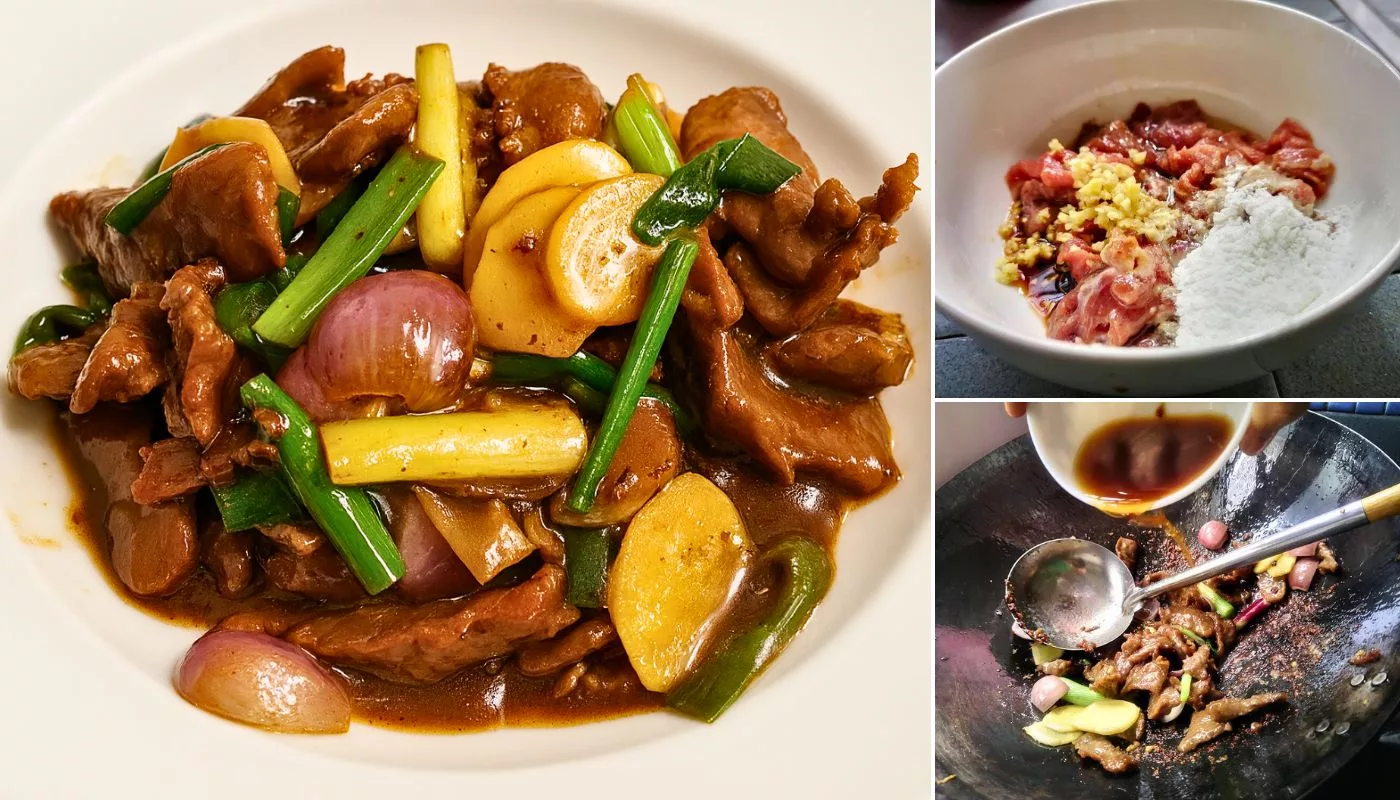 Resipi Daging Goreng Halia Ala Chinese. Sedap, Pedas & Wangi!