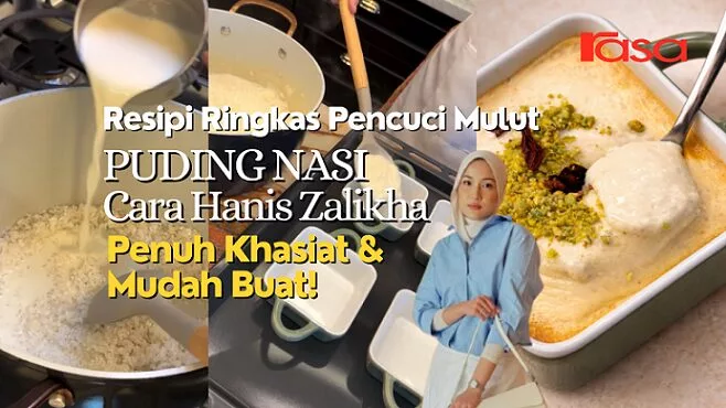 Resipi Ringkas Pencuci Mulut PUDING NASI Cara Hanis Zalikha, Penuh ...