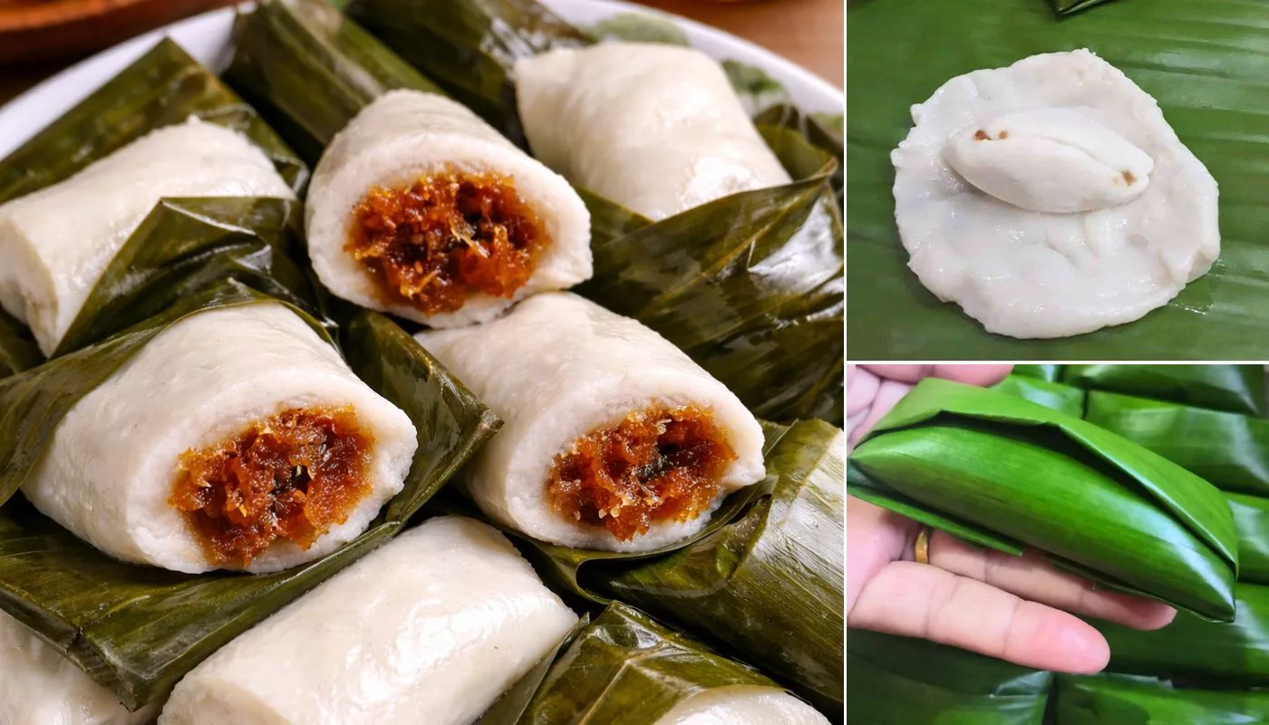 Kuih Tepung Bungkus Tradisional Paling Lembut & Sedap, Resipi Mudah ...