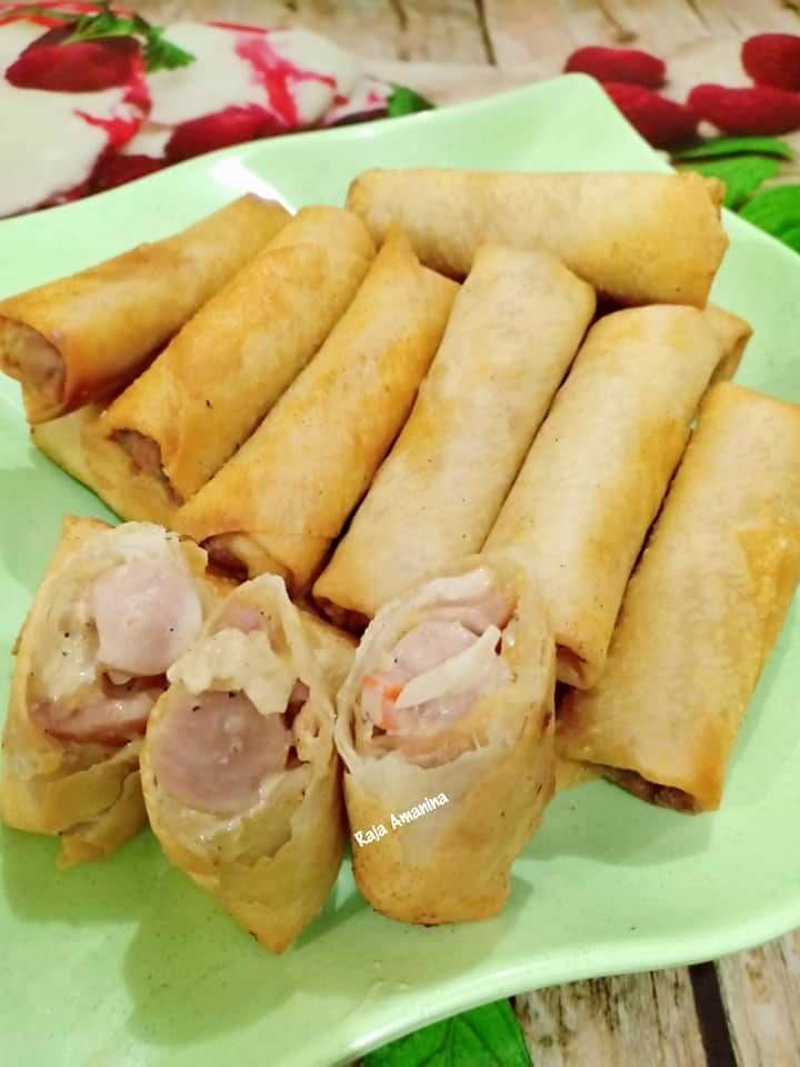 Cara Buat Popia Carbonara Sedap & Mudah Tanpa Guna Sos Segera